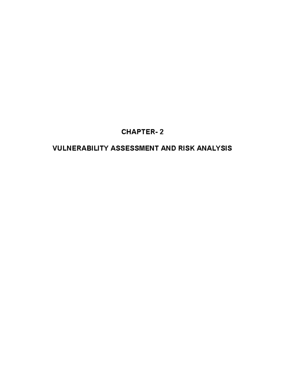 Hazard vulnerability capacity and risk assesment - CHAPTER- 2 ...