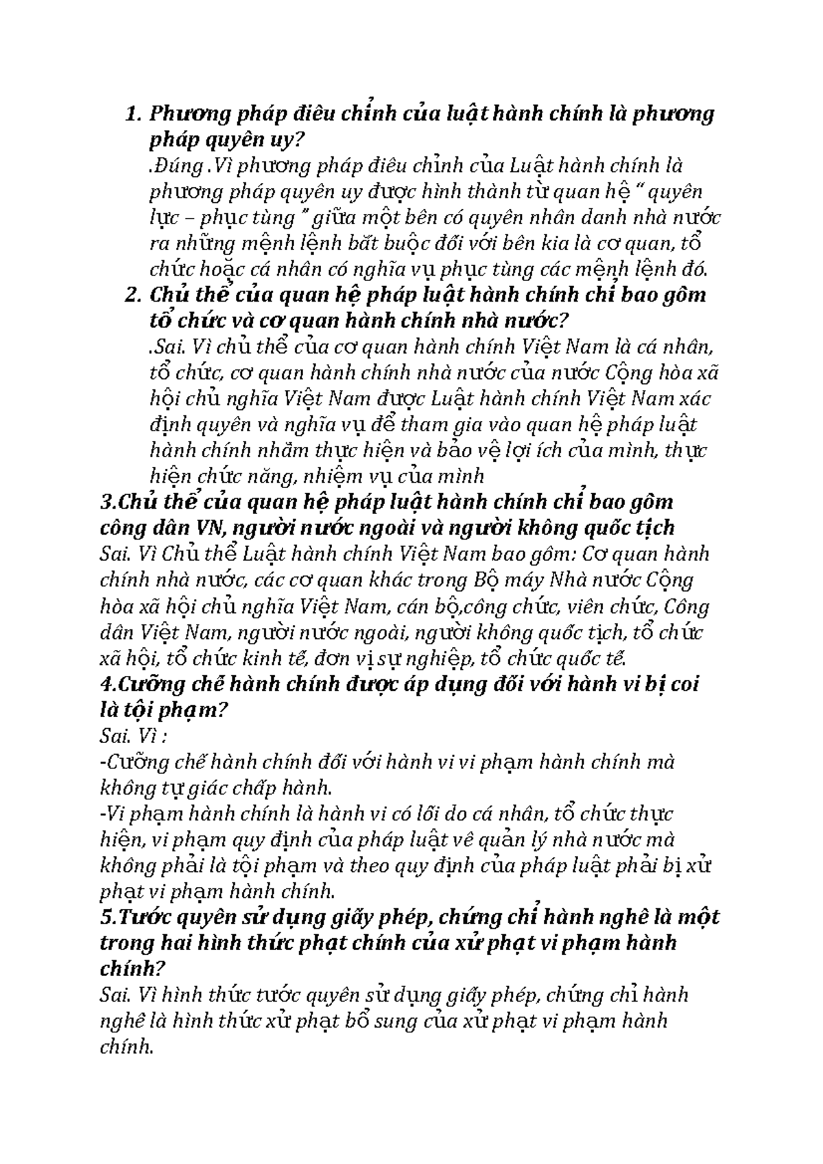 Thi luật hành chính bản mới mới mới nhất - Ph ương pháp điềều ch nh c ỉ ủa lu ật hành chính là ...