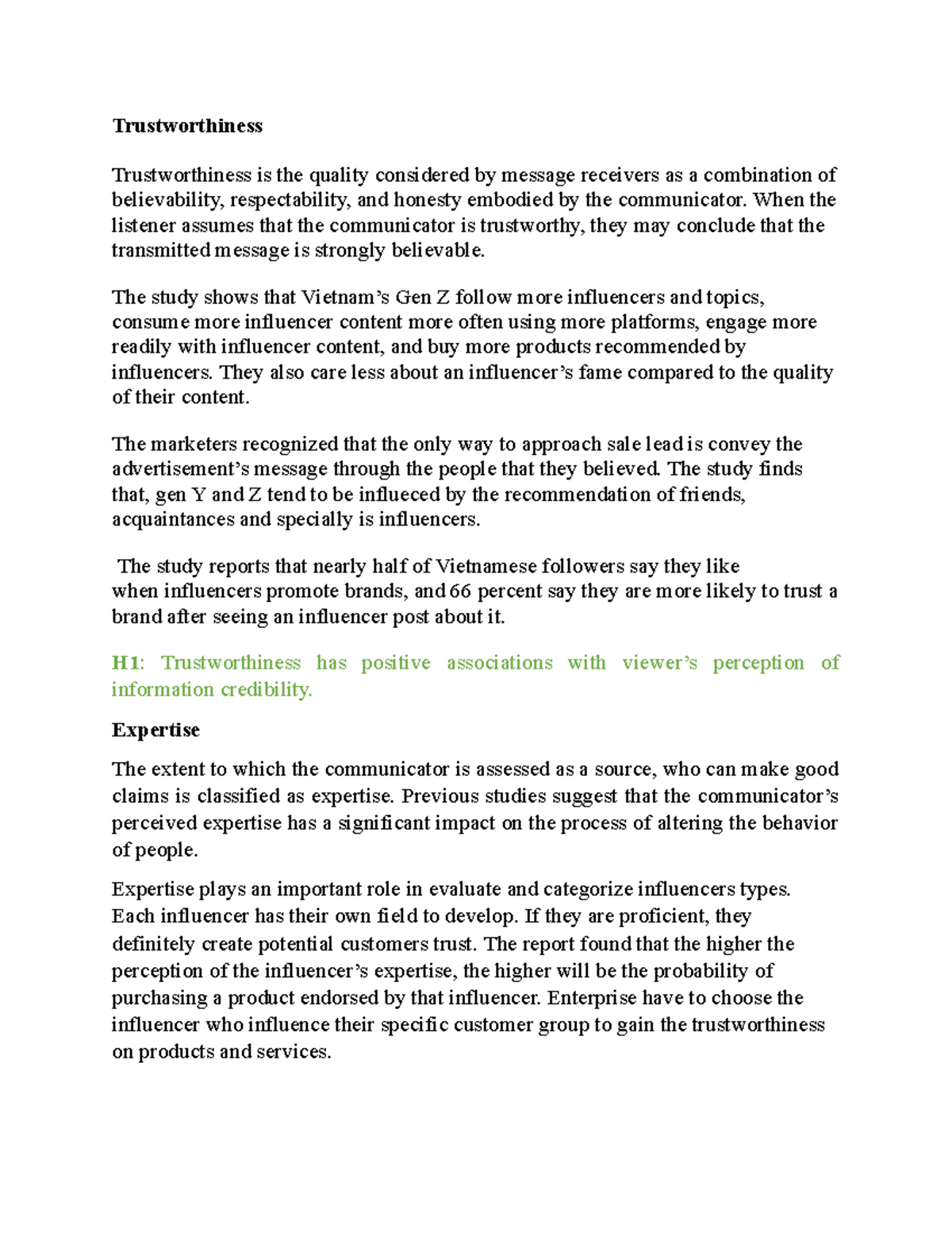 business research trustworthiness and expertise - Trustworthiness ...