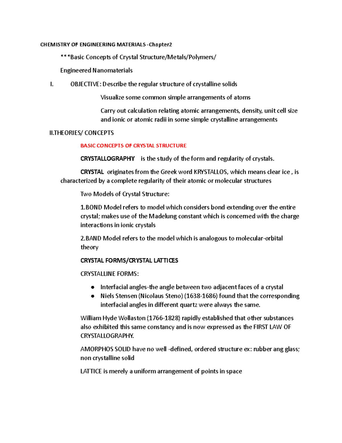 Electrochemistry chapter 2 - CHEMISTRY OF ENGINEERING MATERIALS ...