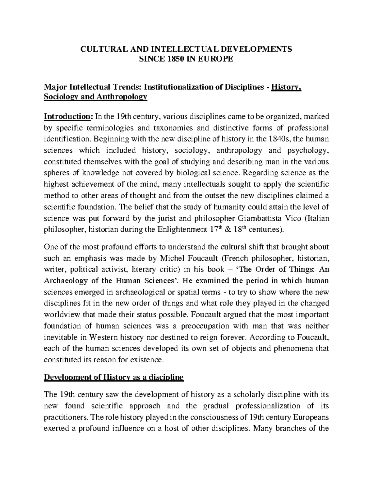 1666026424 - CULTURAL AND INTELLECTUAL DEVELOPMENTS SINCE 1850 IN ...