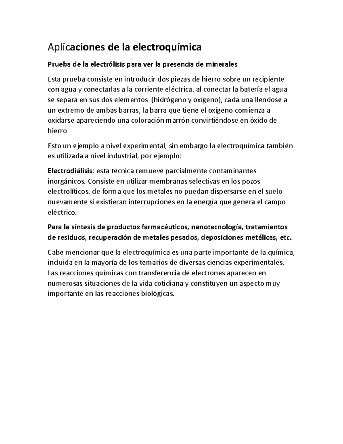 Aplicaciones de la electroquímica - Aplicaciones de la electroquímica ...