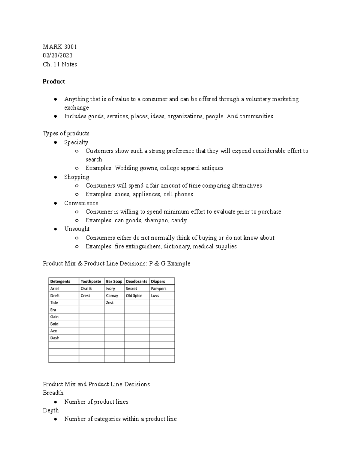 MARK Ch. 11 - NOTES - MARK 3001 02/20/2023Ch. 11 Notes Product Anything ...