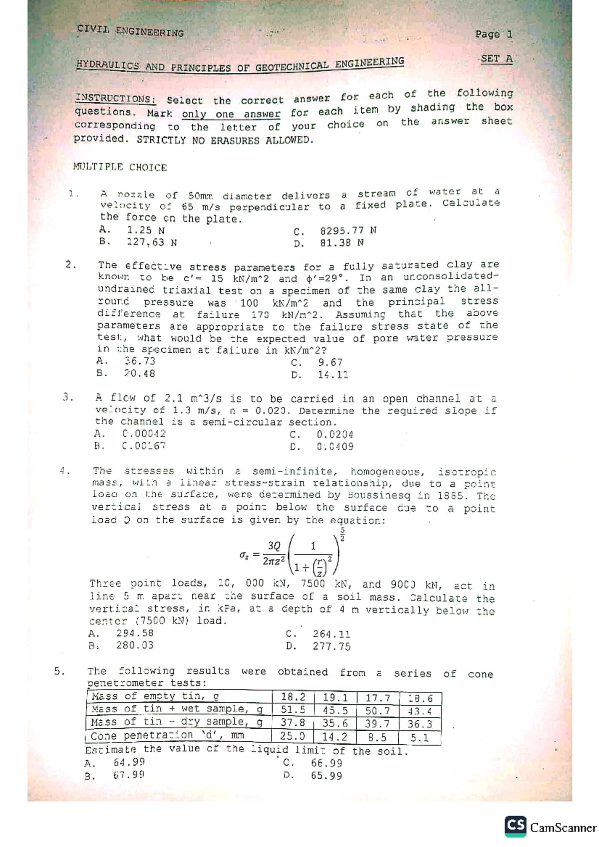 HGE Actual MAY 2022 - Hge and geotechnical - CIVIL ENGINEERING Page 1 ...