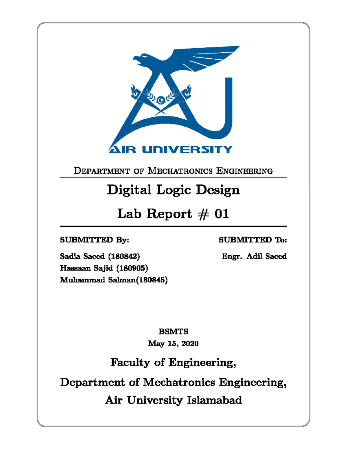 DLD LAB 1 - Lab manual - Introduction to Lab equipment such as Trainer ...