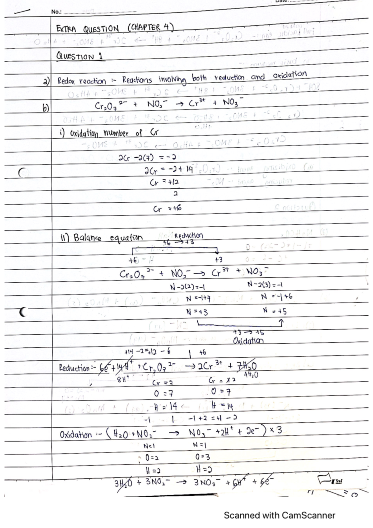 Chem extra question tuto 4 - Chemistry - Studocu