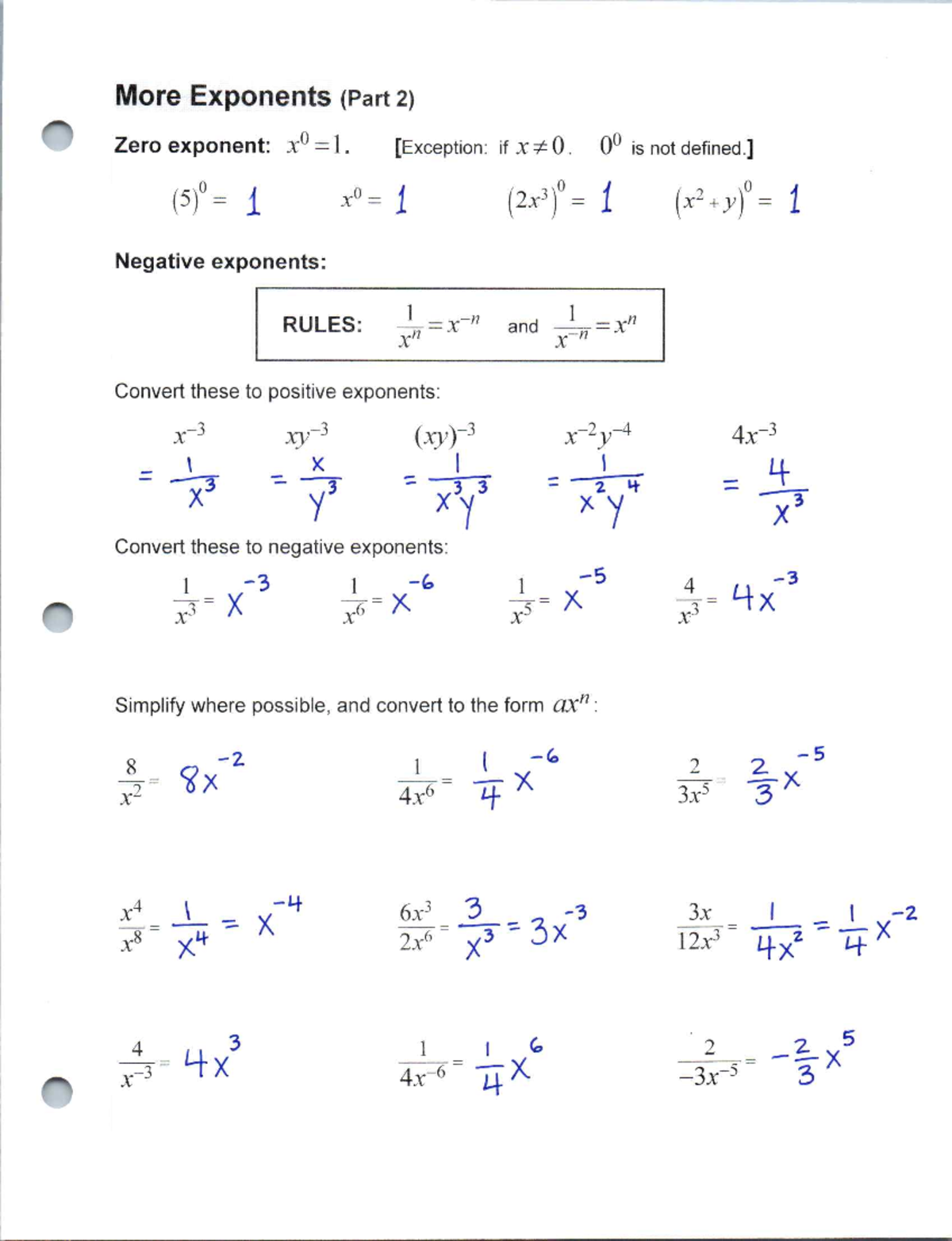 0324 Notes Filled - Algebra C - MATH 1324 - Blinn College - Studocu