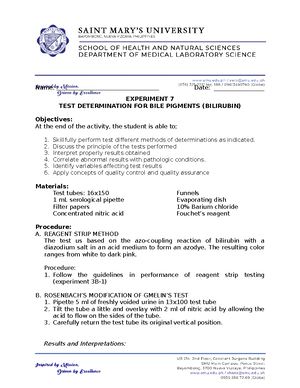 Effects OF HEAT AND Alcohol Biochem LAB DRAW - A. PROTEIN DENATURATION ...