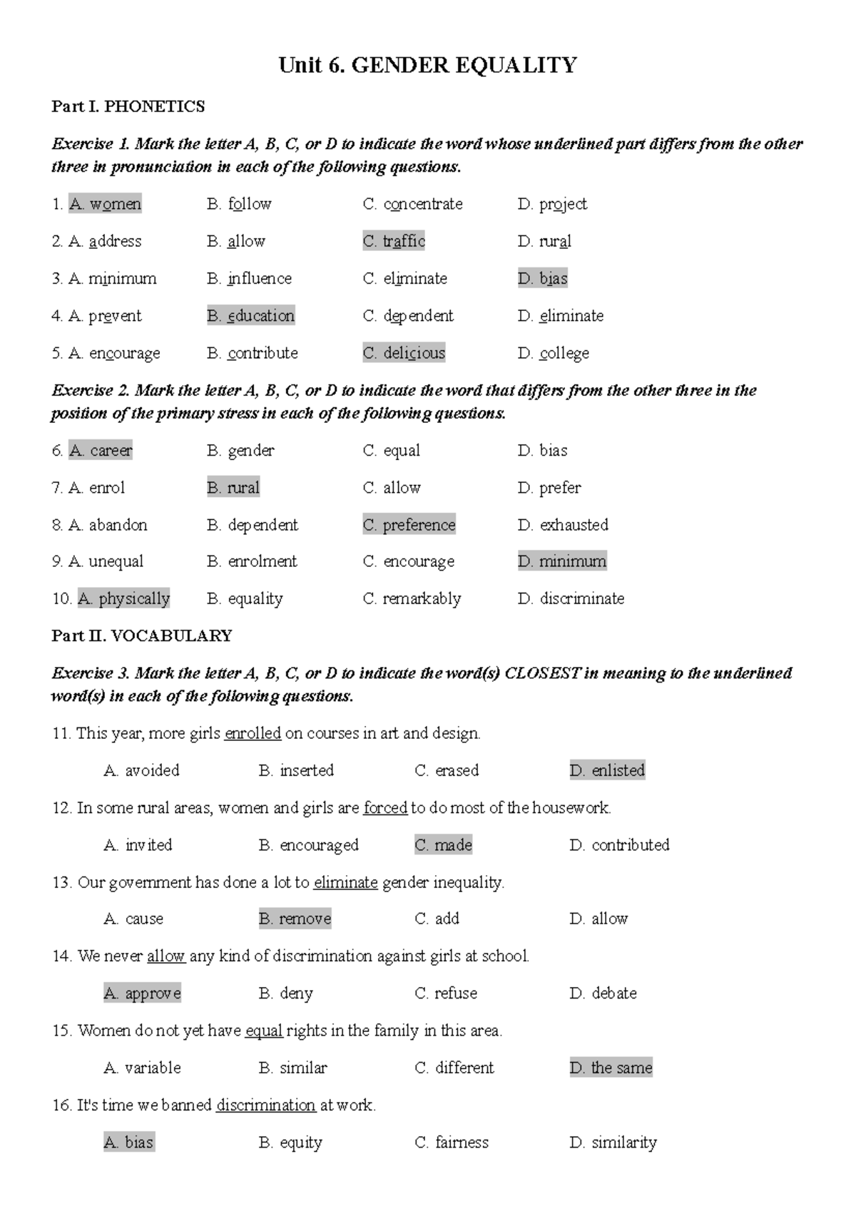 Unit 6 BTTN 5 - This is needed for those who would love to study more ...