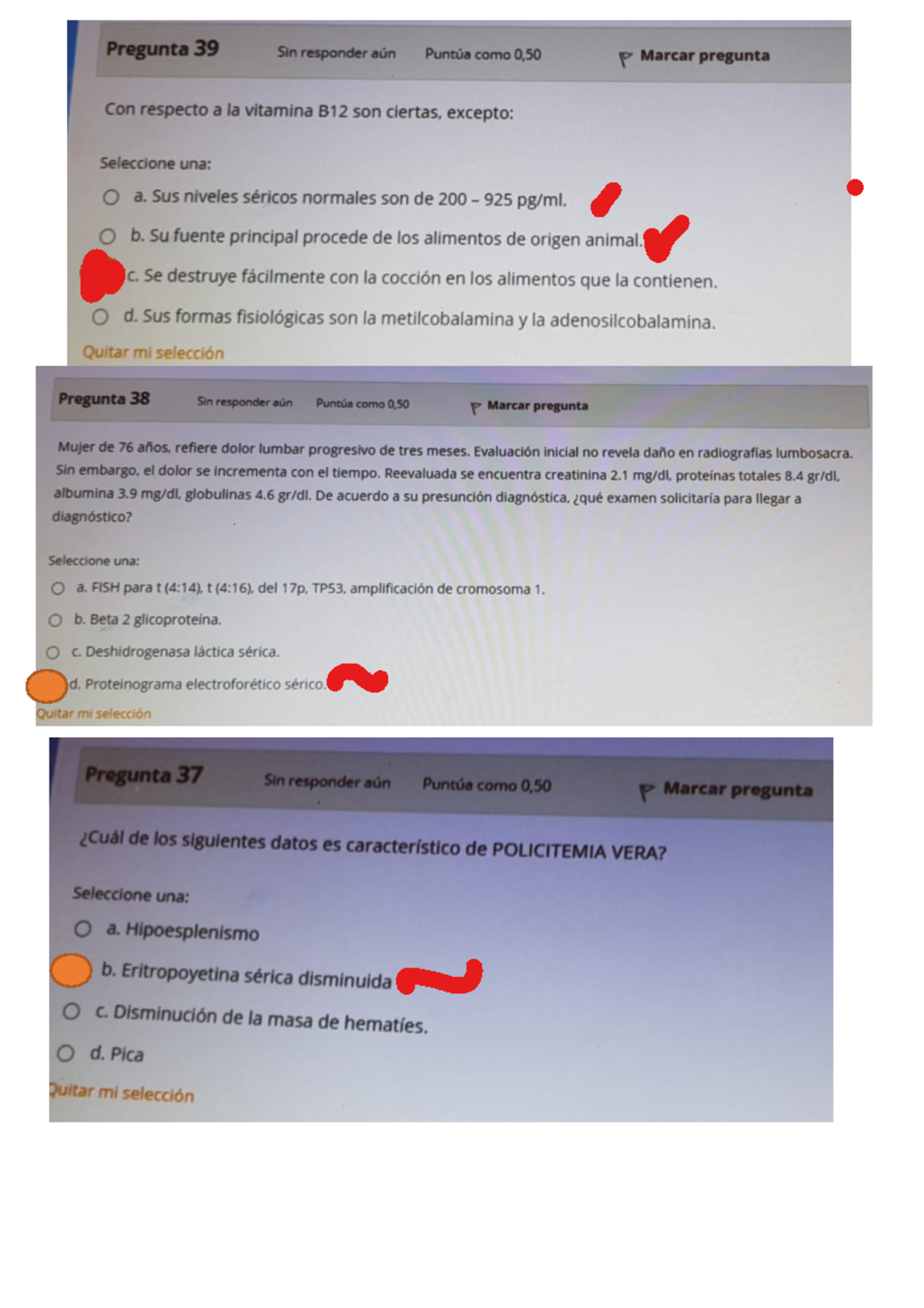 Examen Final DE Medicina II 2020-10 - Pregunta 39 Sin responder aún ...
