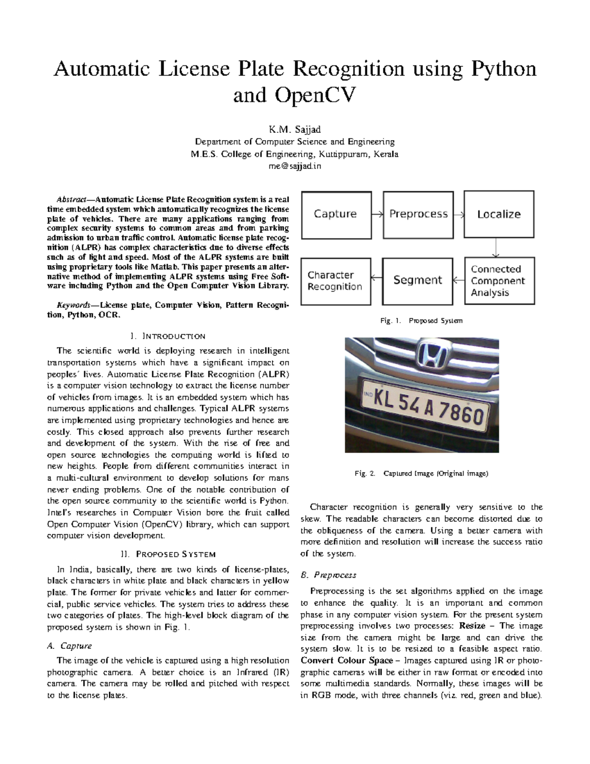 Automatic License Plate Recognition Using Python And Open Cv Sajjad