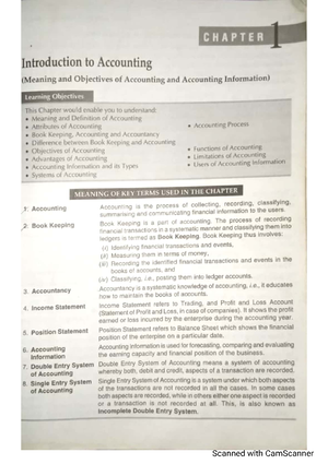 Unit - 1 FAM - This is book notes from BCA 2nd sem of Fanance and ...