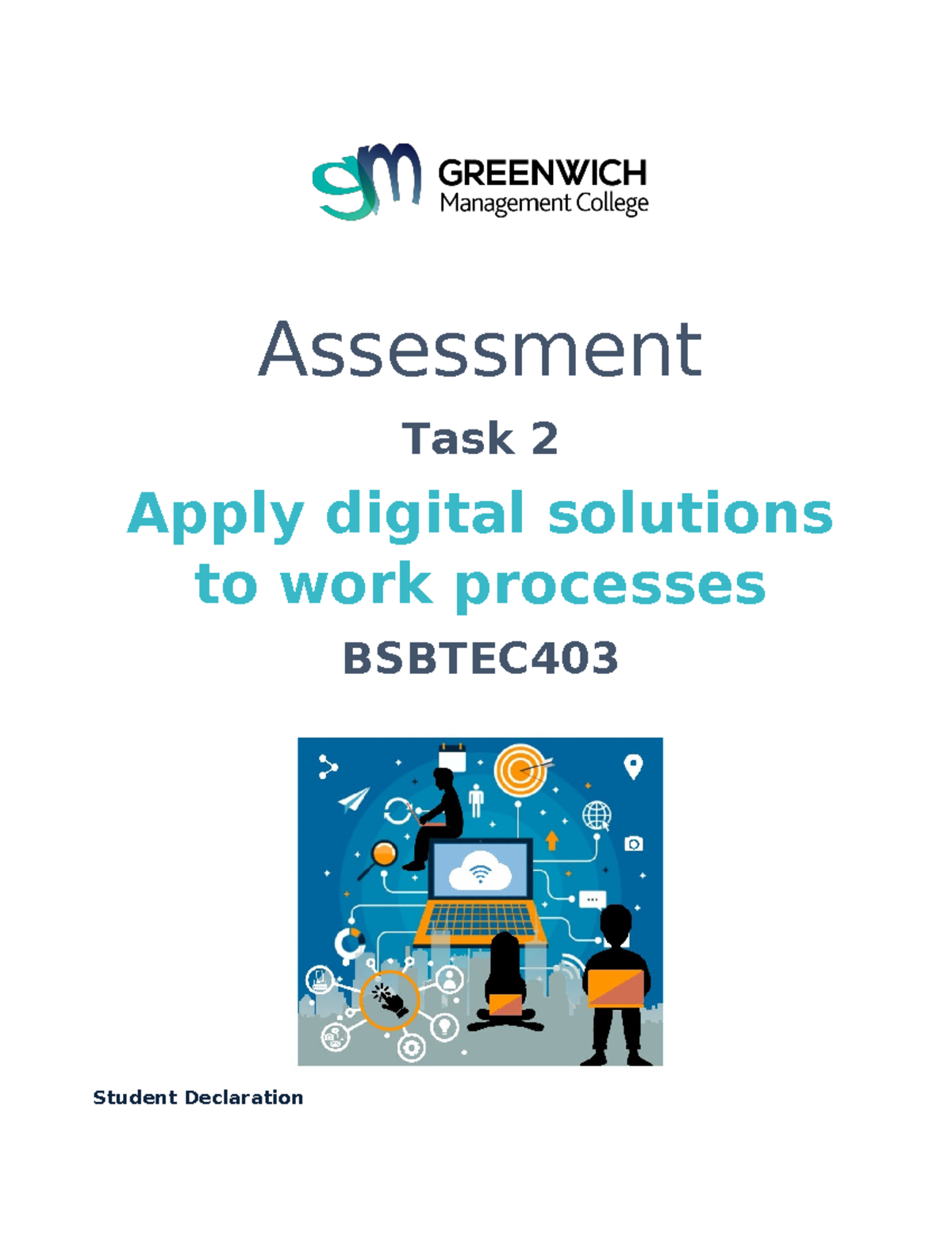 Bsbtec 403 - Assessment Task 2 V4.1 Digital Marketing - Assessment Task 2 Apply digital ...
