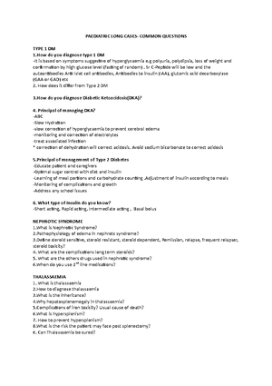 Case write up paediatric two - UNIVERSITY OF KUALA LUMPUR ROYAL COLLEGE ...