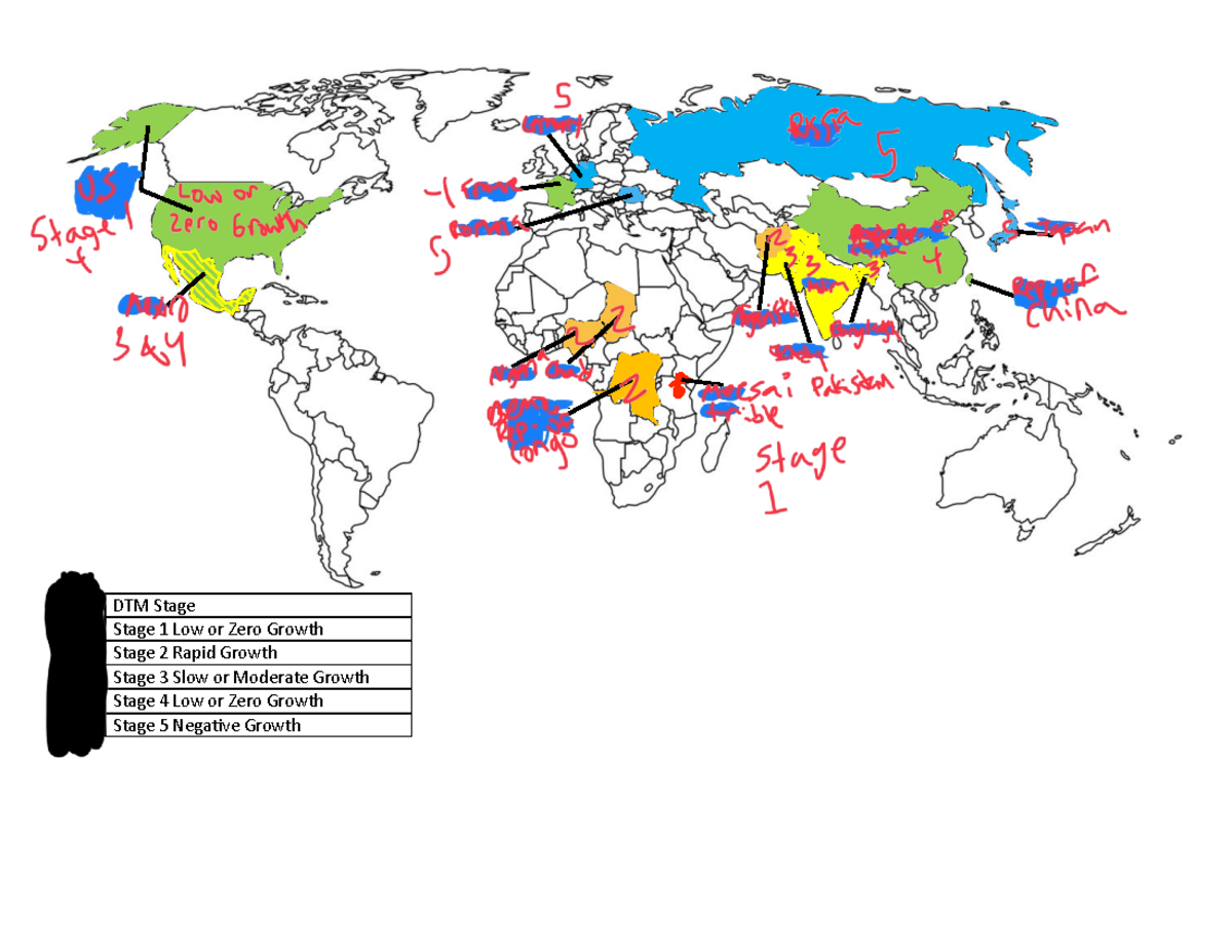 DTM Stage Country Map - Ffyufu - DTM Stage Stage 1 Low or Zero Growth ...