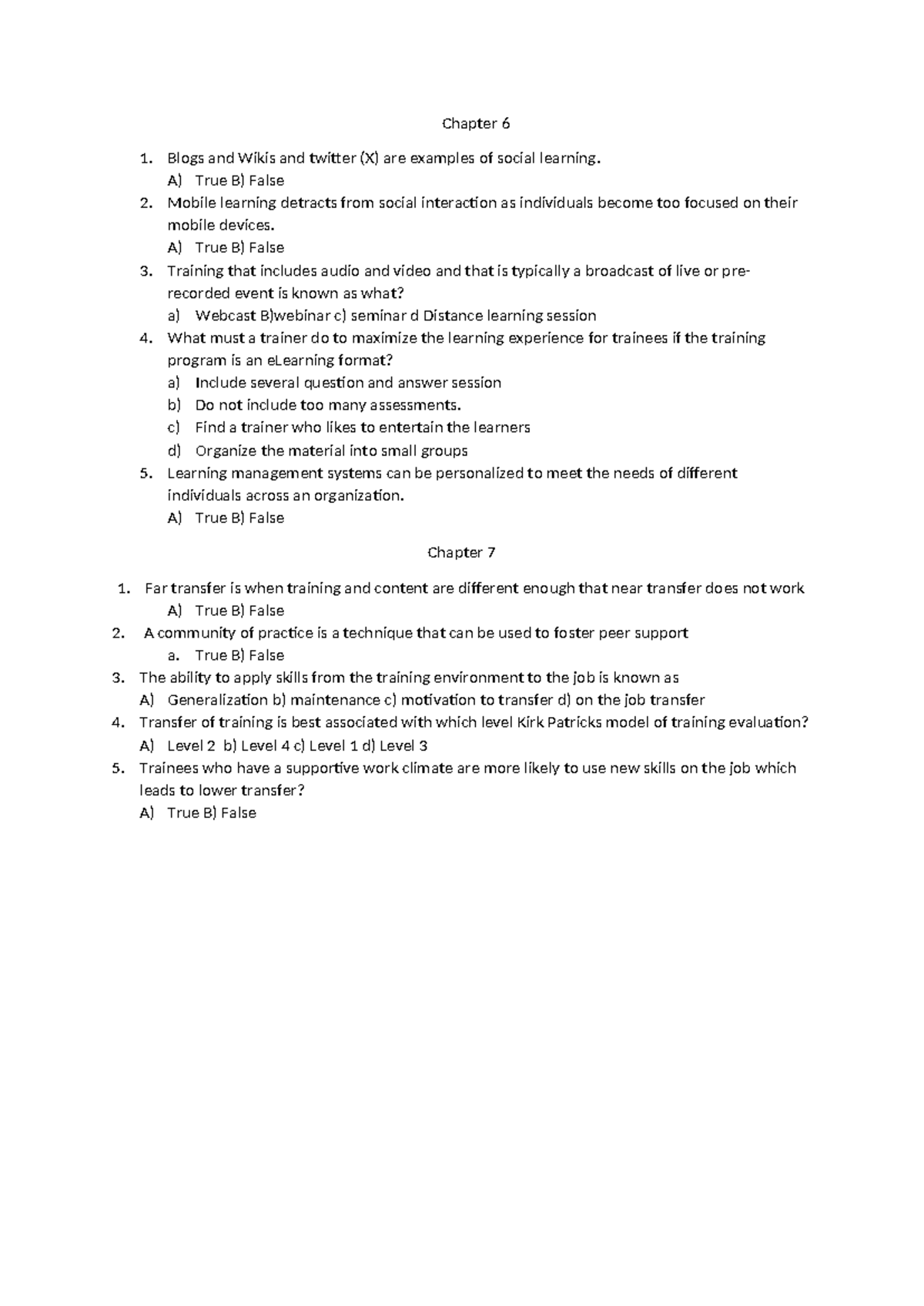 T and d kahoot questions C6 AND C7 - Chapter 6 Blogs and Wikis and ...