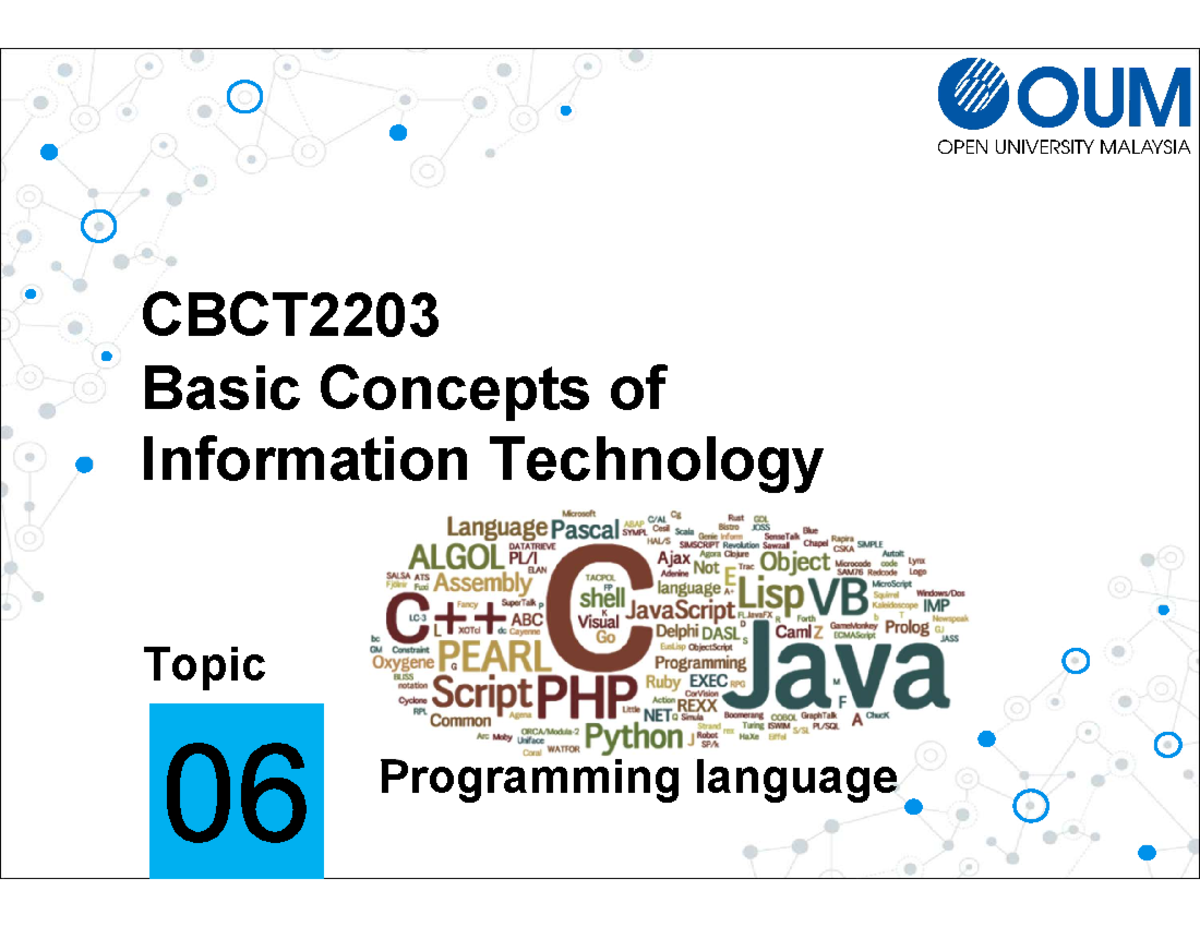 Topic 6 - BIT Course - CBCT Basic Concepts of Information Technology ...