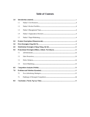 Background of Padini - Background of Padini Padini Holdings Berhad is a ...