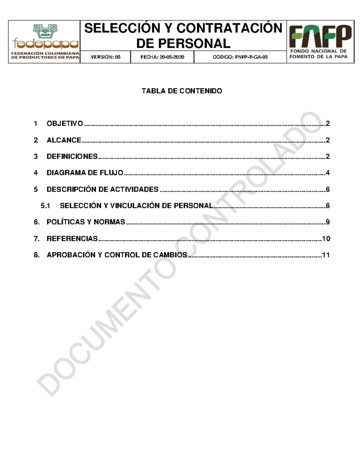 FNFP-P-GA-03-Seleccion-y-contratacion-de-personal - DE PERSONAL ...