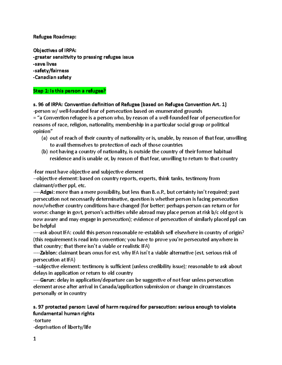 Map, 2020-2021, Upper-Year, Refugee Law, Meighan- Alice Zhao - Refugee ...
