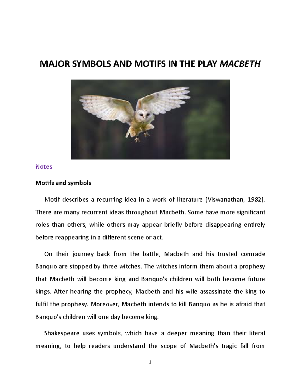 Motifs-and-symbols - Motifs-and-symbols - MAJOR SYMBOLS AND MOTIFS IN ...