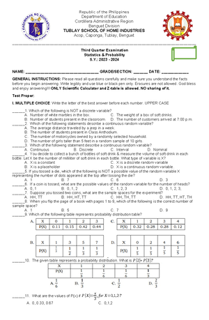 Assessment Tools IN AGRO - ORAL QUESTIONING FOR AGRO ENTREP NCII Basic ...