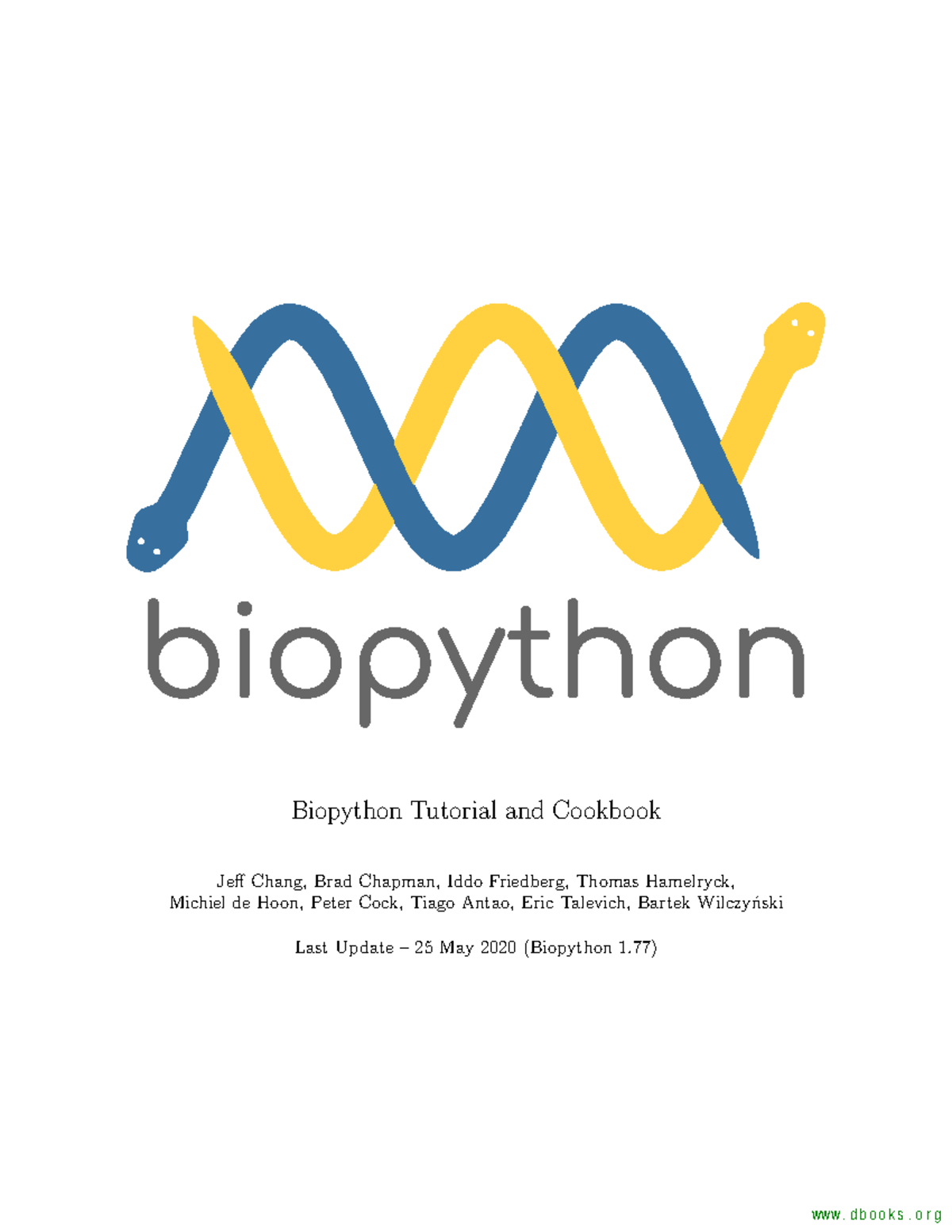 Biopython Tutorial and Cookbook - Part 1 - Biopython Tutorial and ...