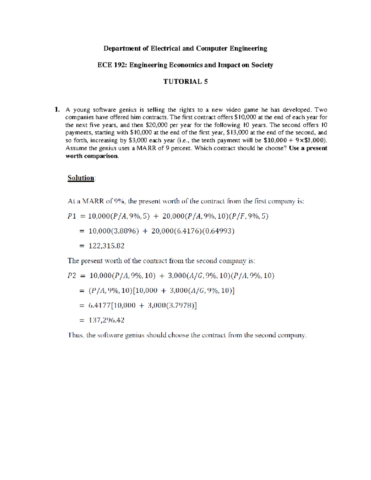 Tutorial 5 - Solution - Practice - Department of Electrical and ...
