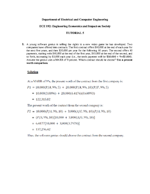 Problem Set 3 Questions - ECE 192, Spring 2019 1 Problem Set 3 Gail has won a lottery that pays ...