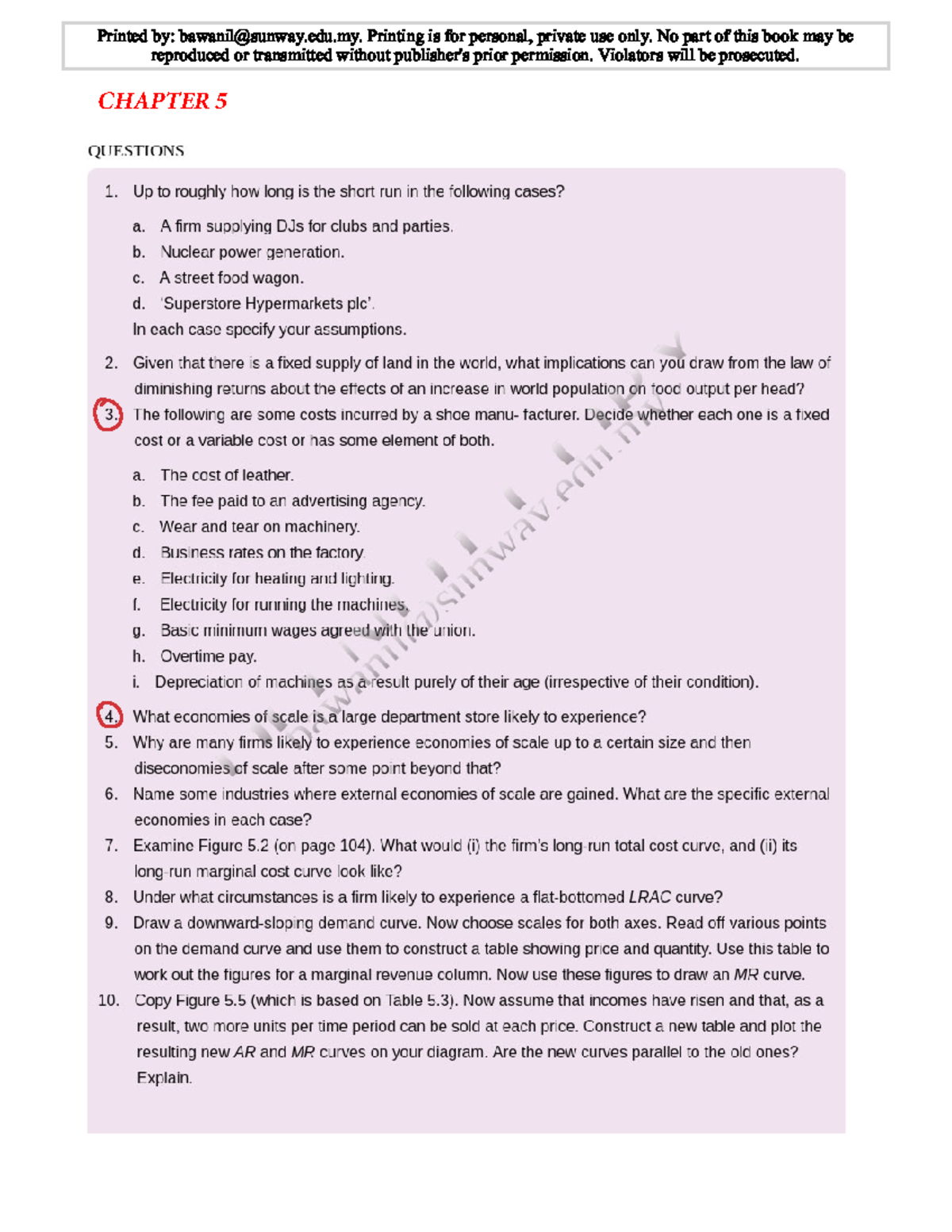 Tutorial 4 - Principle of economics - - Studocu