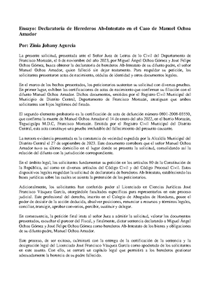 Informe Final Ejecución - Catedra: Derecho de Ejecución Penal Asunto ...