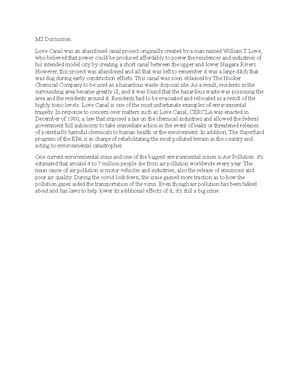 JUST 209 Reflection Assignment 4 - Yonnae davis 3/25/ Just209 environmental crime M4:Reflection ...