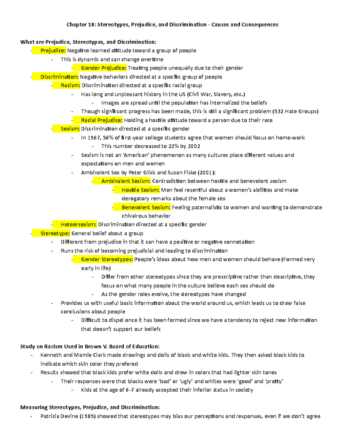 Chapter 10 Stereotypes, Prejudice, and Discrimination - ) - Images are ...