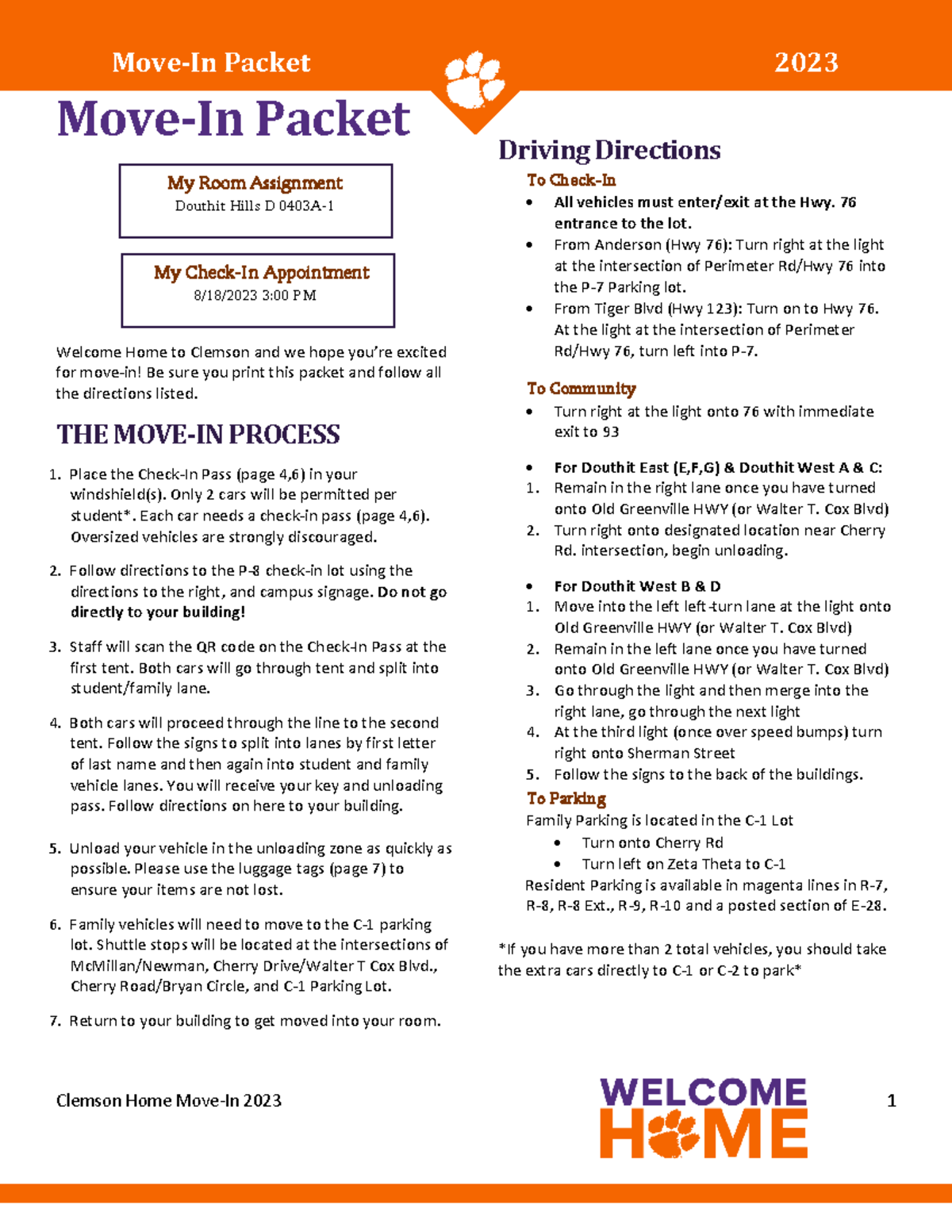 Brendan Stockhausen's Fall '23 Move In Packet - Move-In Packet 2023 ...