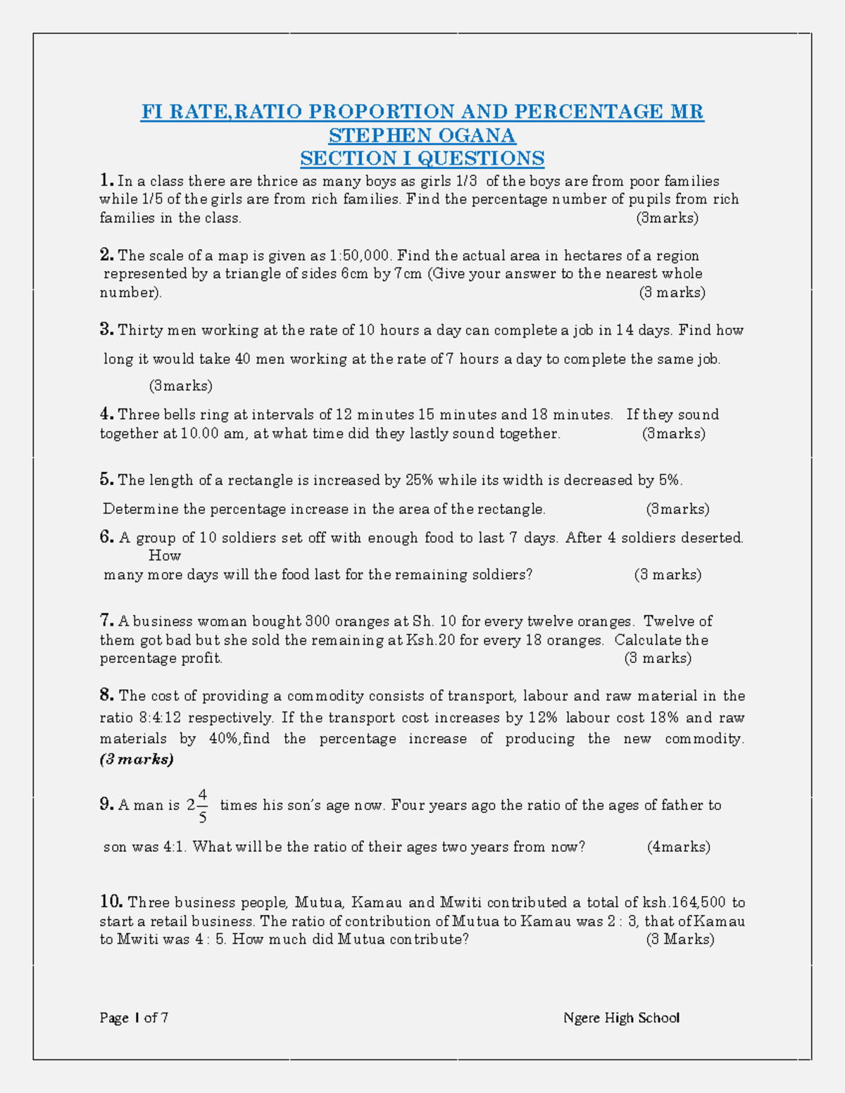 1.11 Rates, Ratios, Proportions and Percentages - FI RATE,RATIO ...