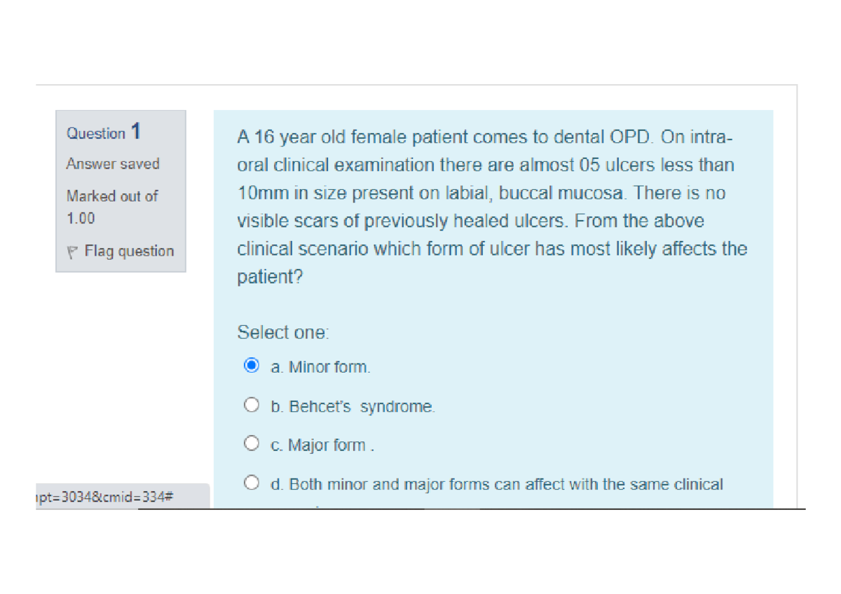 Oral medicine midterm paper 2020 - Oral Biology - Studocu