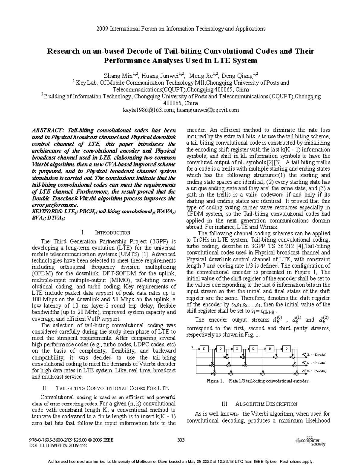 Research on An-Based Decode of Tail-Biting Convolutional Codes and Their Performance Analyses ...