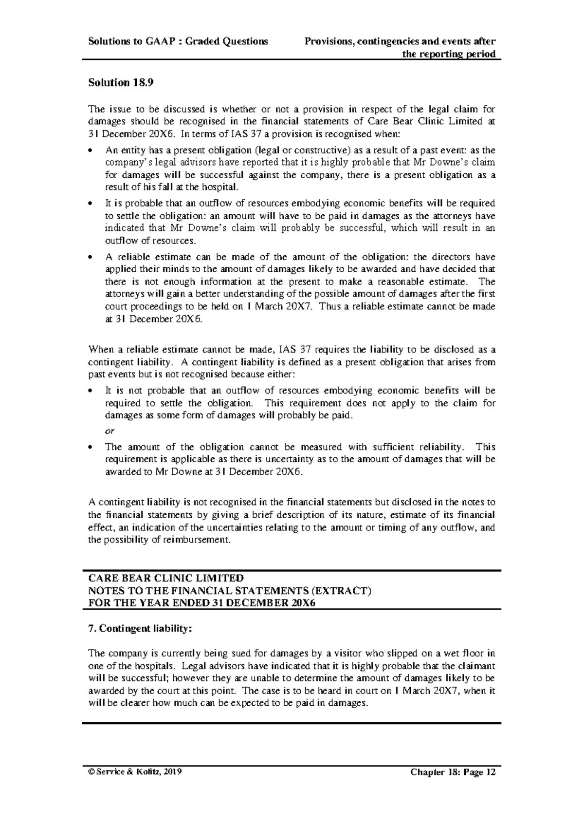 GG 18.9 Sol - assignments - Solutions to GAAP : Graded Questions ...