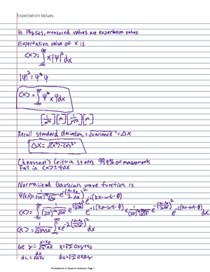 Double Slit and Fourier Transforms - PHYS 4363 - Studocu