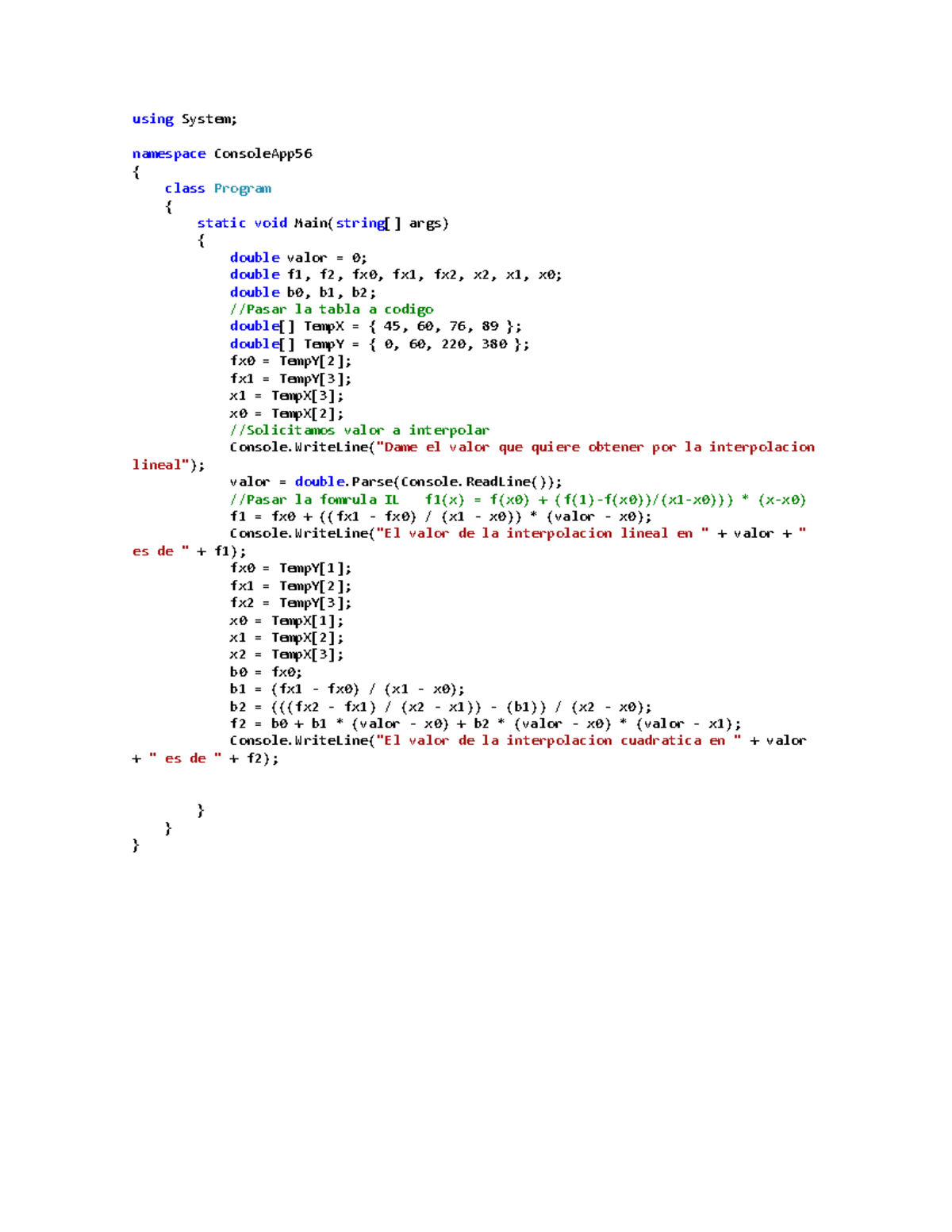 Acitividad Clase Holaaaaaaaaa Using System Namespace Consoleapp Class Program Static