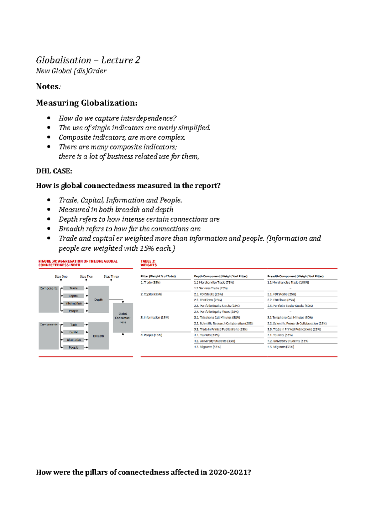 Lecture 2 - New Global (dis)Order - Globalisation – Lecture 2 New ...