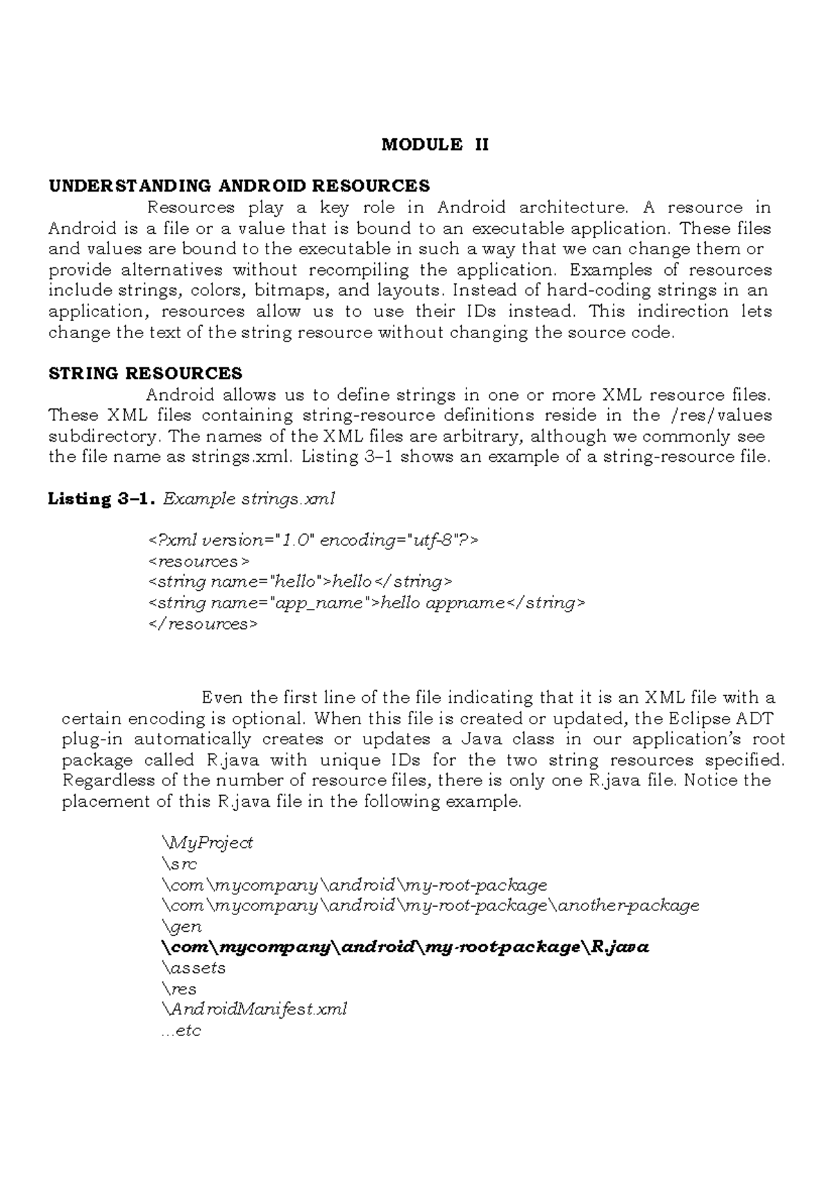 Android programming module 2 - - Studocu