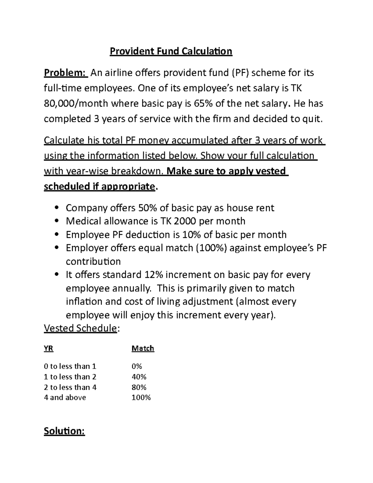 Provident Fund Calculation (Benefits Topic) - Provident Fund ...
