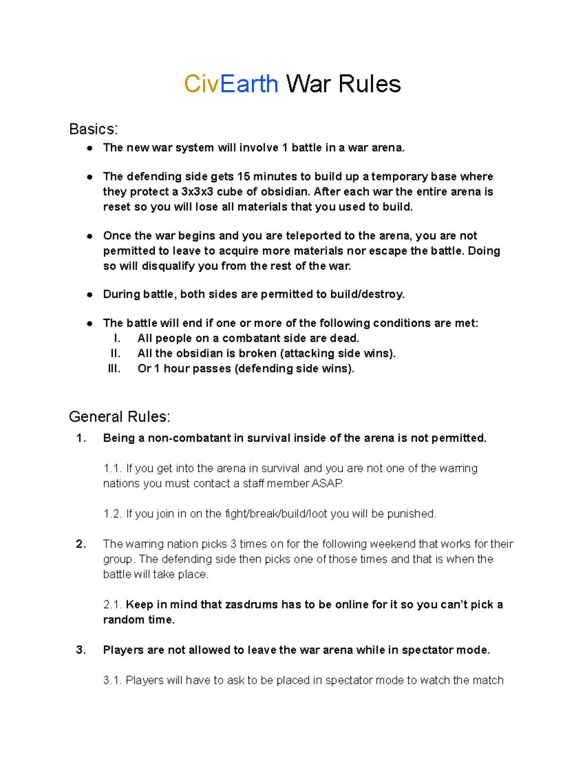 Civ Earth War Rules - CivEarth War Rules Basics: The new war system ...