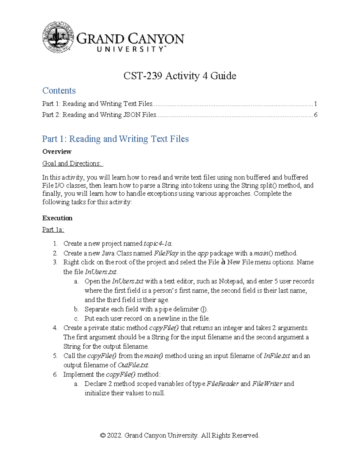 CST 239 RS Activity 4Guide - CST-239 Activity 4 Guide Contents Part 1 ...