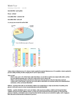 Week 10 - Cardiac - pre-lecture revision notes and background - HLT221 ...