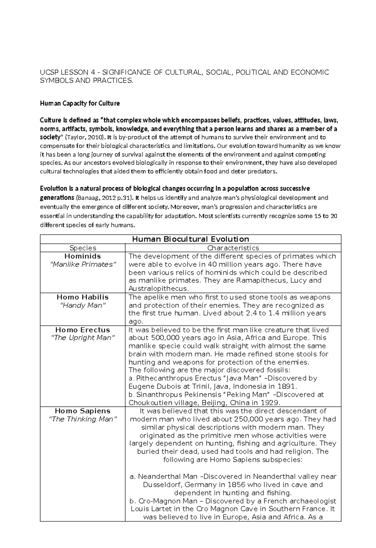 UCSP- Lesson-4- Significance-OF- Cultural- Social- Political-AND ...