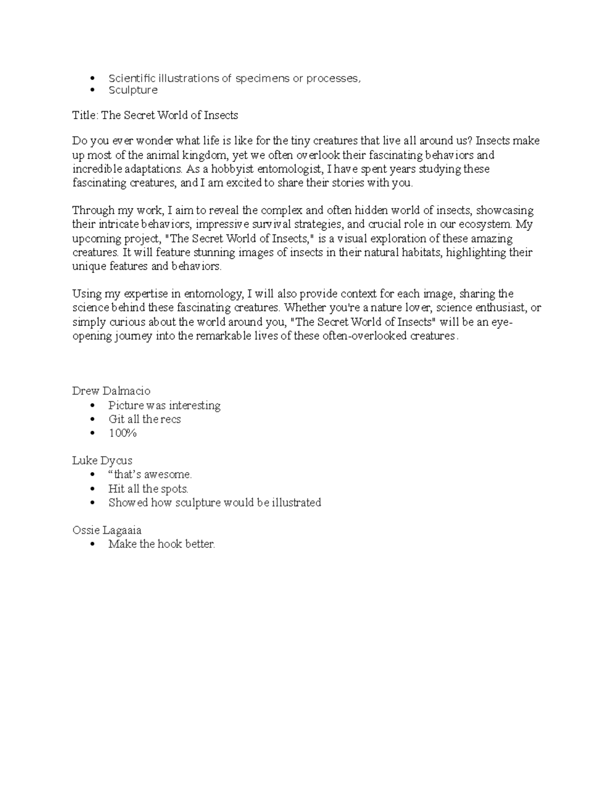 Humanities 4:5 - Participation - Scientific illustrations of specimens ...