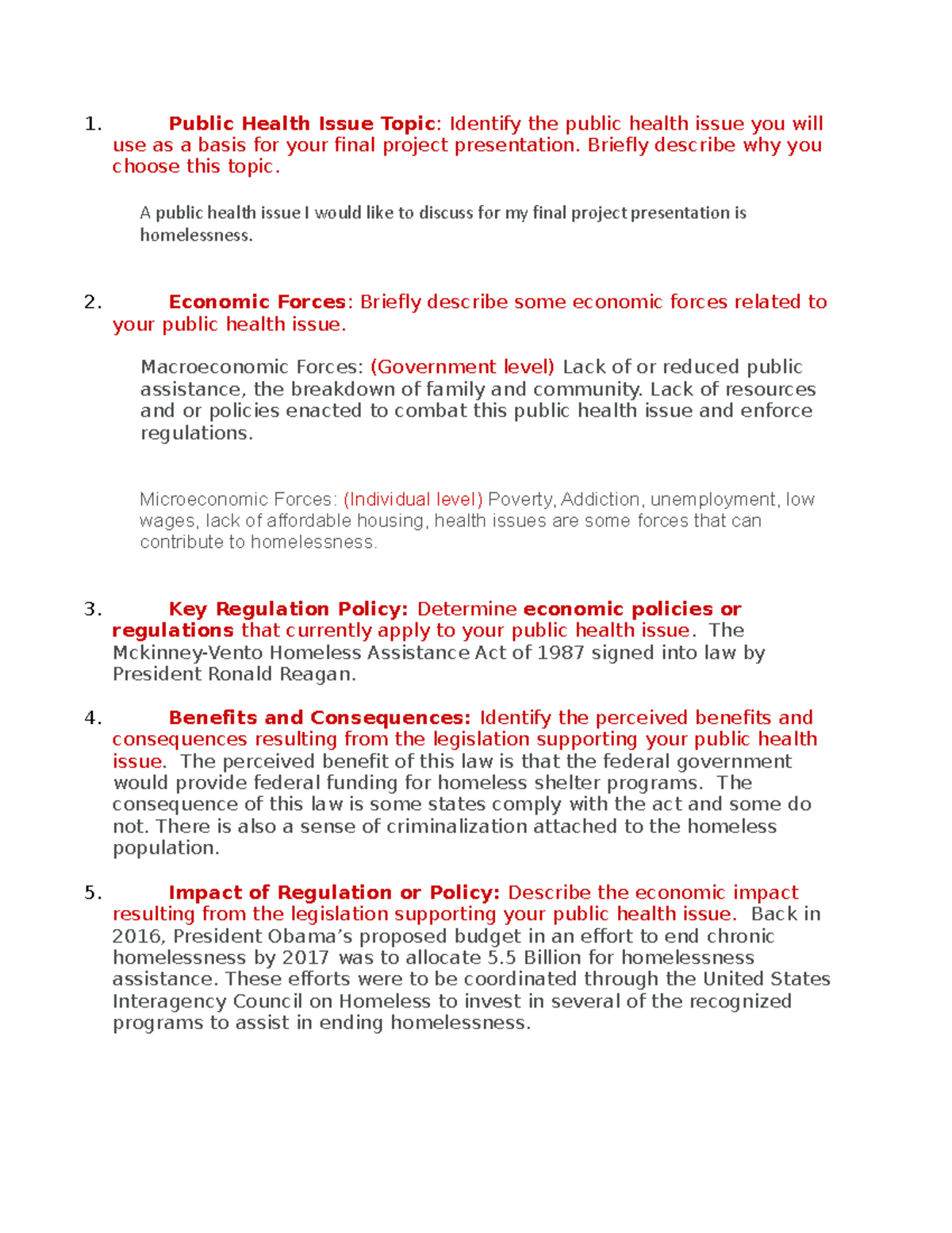 Milestone One example - Public Health Issue Topic: Identify the public ...