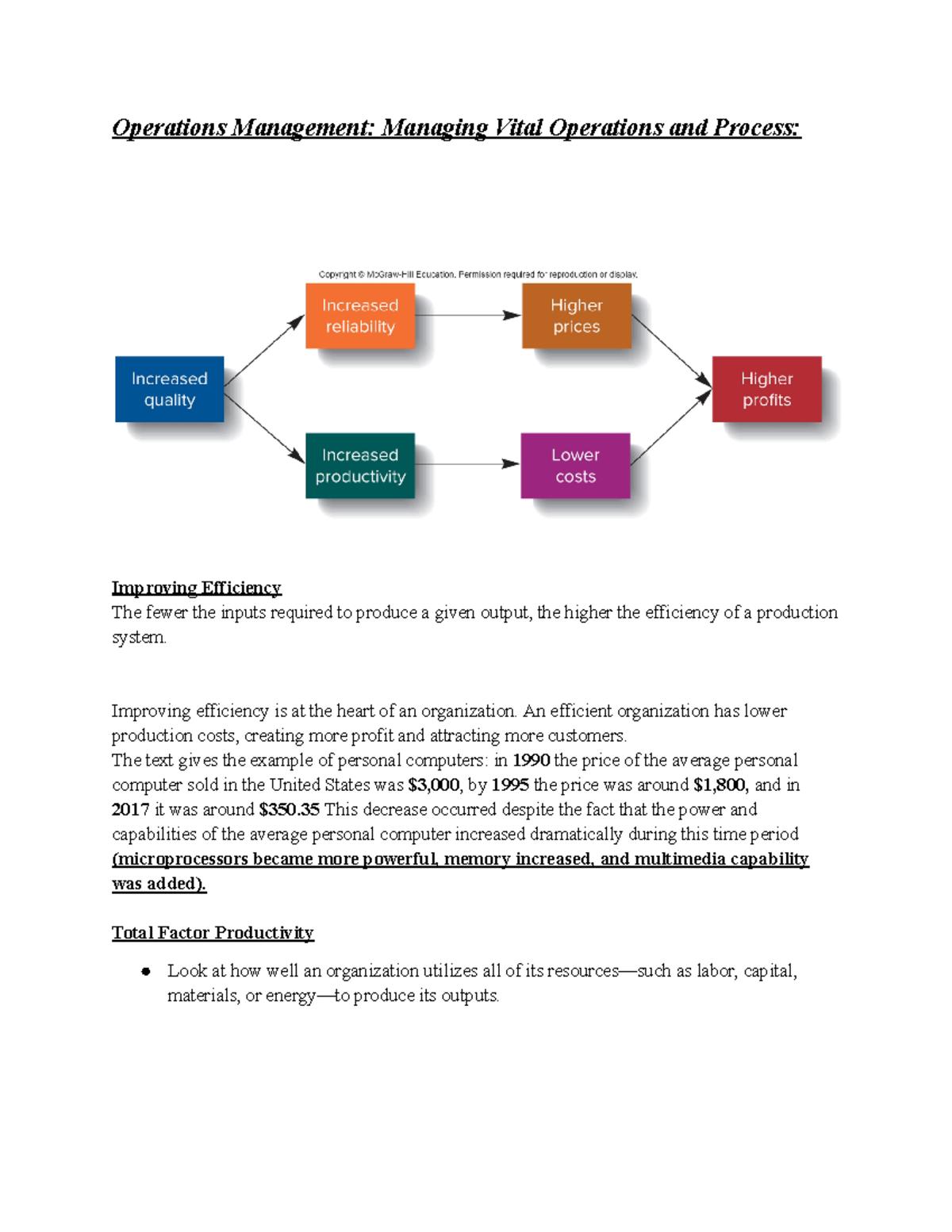Ch14 PT2 Operations Management Managing Vital Operations and Process ...